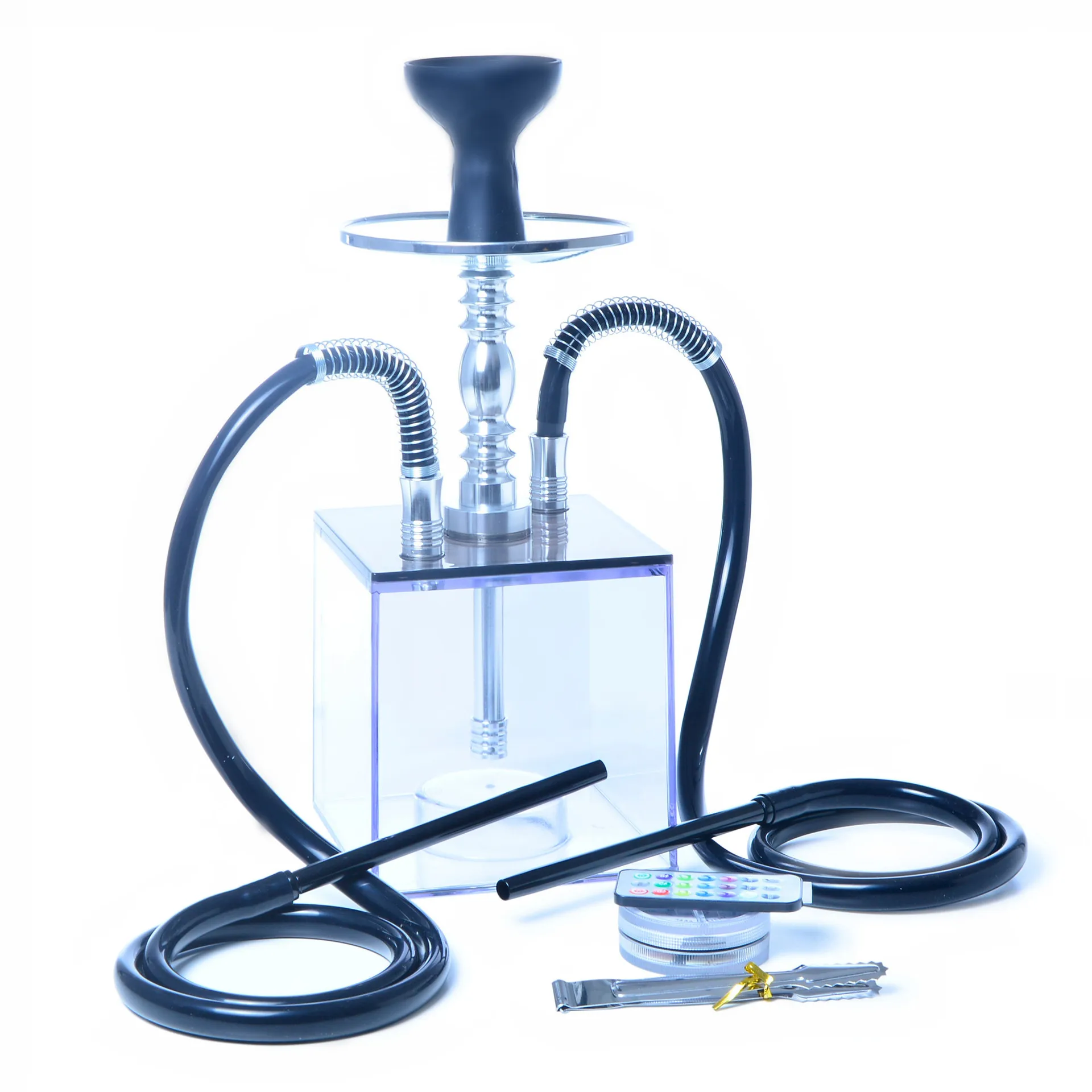 Modern Acrylic Hookah Charcoal Heat Management Device Silicone Hose ...