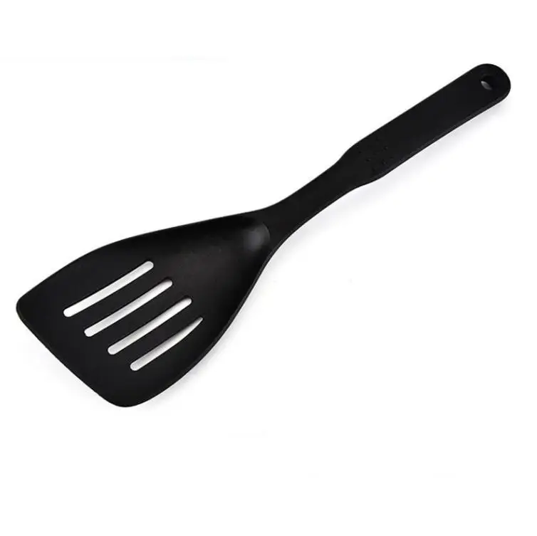 High Temperature Resistance Nylon Turner Silicone Spatula Black Kitchen ...