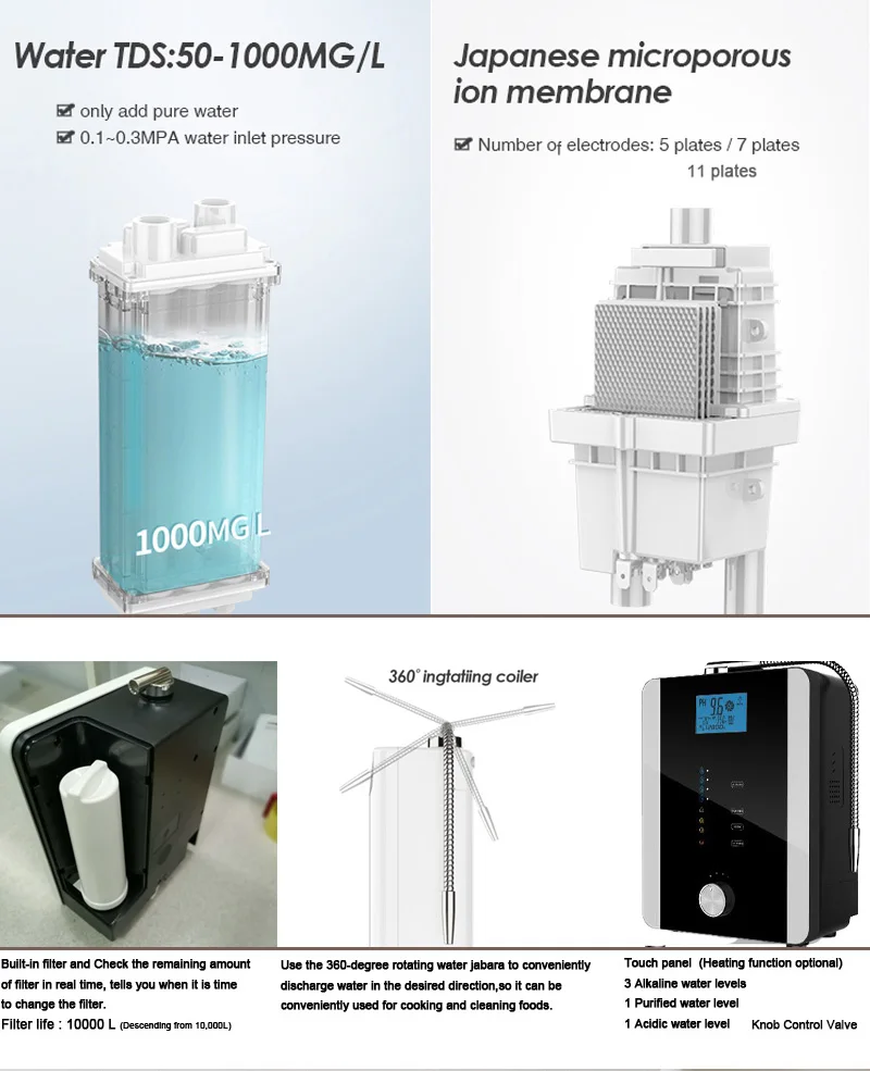 Japan Technology Kangen Su Platinum Coating Alkaline Water Machine 11 ...