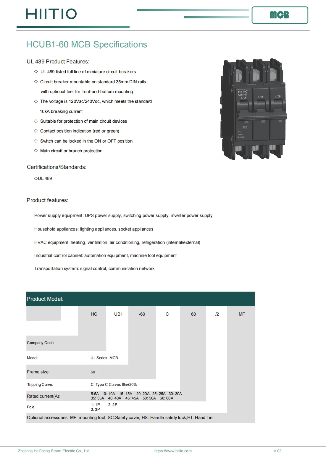 UL-489 Circuit Breakers - Reliable DC/AC Protection