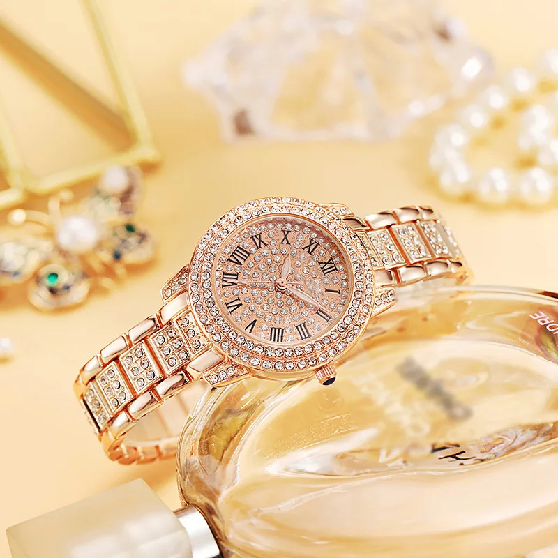 Alibaba.com: YL Women's Luxury Full Diamond Watch with Small Dial on ...