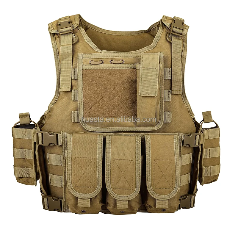 Custom Made Quick Release Tactical Vest Coyote Brown Tan Security Plate ...
