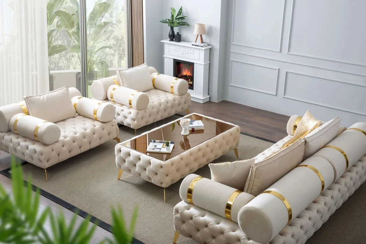 Contemporary Luxury Design Living Room Furniture - 3 2 1 Seater Sofa Set