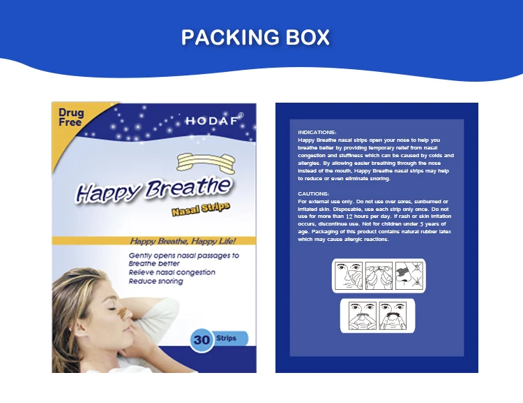 Hodaf Hot Selling Better Breathe Nose Strips Nasal Patch Colorful Customized Nose Strips - Buy ...