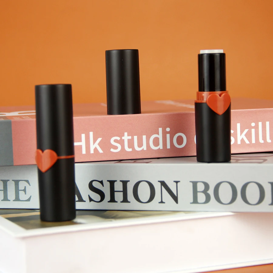 Red Heart Empty Lipstick Tube Container Cosmetic Packaging Lipstick ...