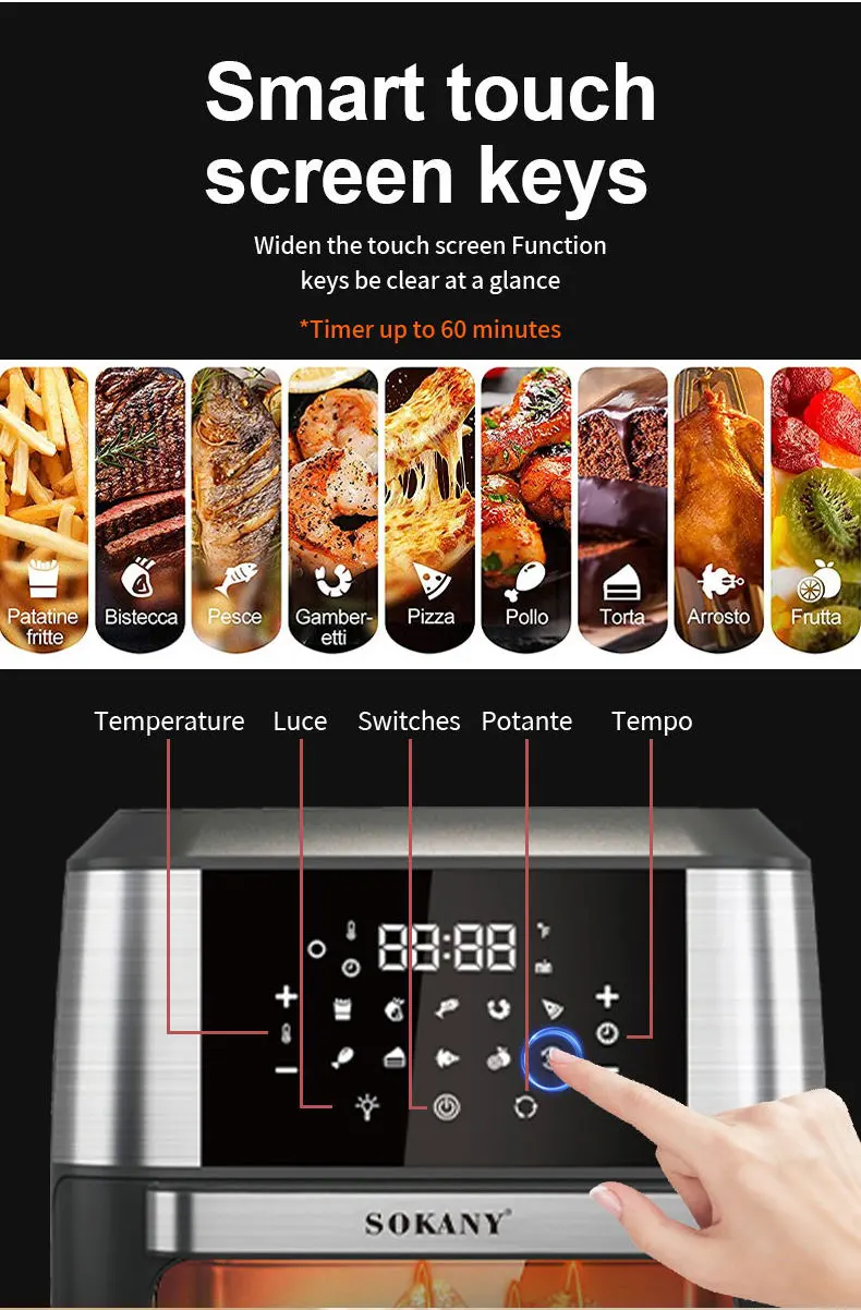 SOKANY Smart Digital Air Fryers - Efficient Cooking Solutions