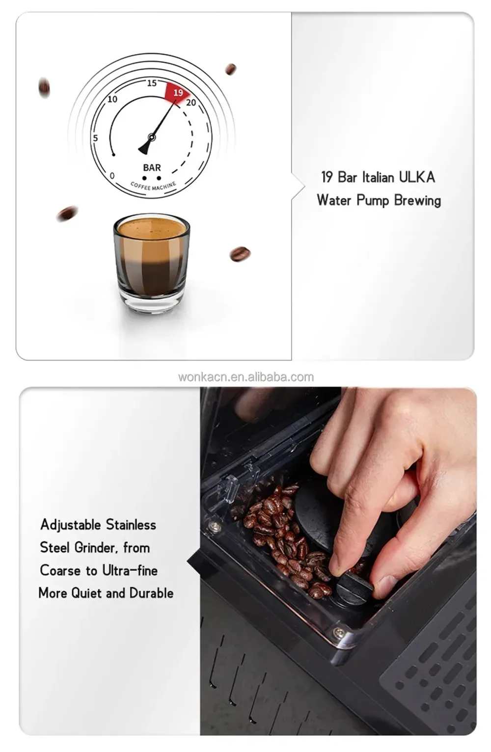 Touch Panel Coffee Machine Multi-function Espresso Coffee Maker ...