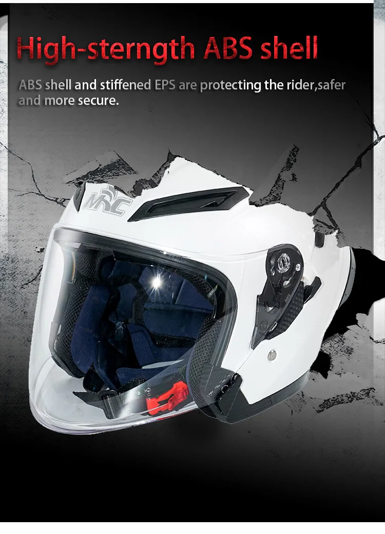 Ece R22.05 Double Visor Adult Four Season Open Face 3/4 Motorcycle ...