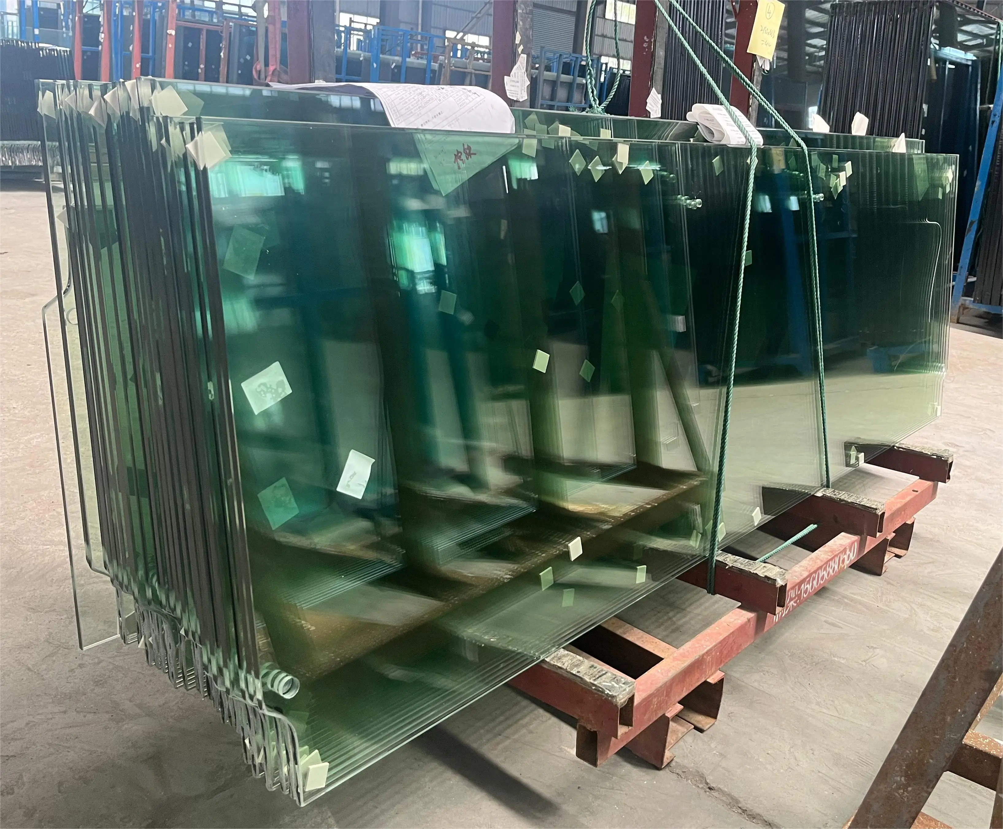 6mm PVB SGP Tempered Laminated Glass Sheets Clear Toughened Flat Curved ...