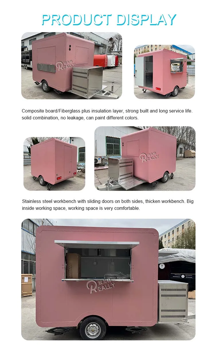 Smart Street Food Cart Ice Cream Coffee Mobile Truck With Street Food ...