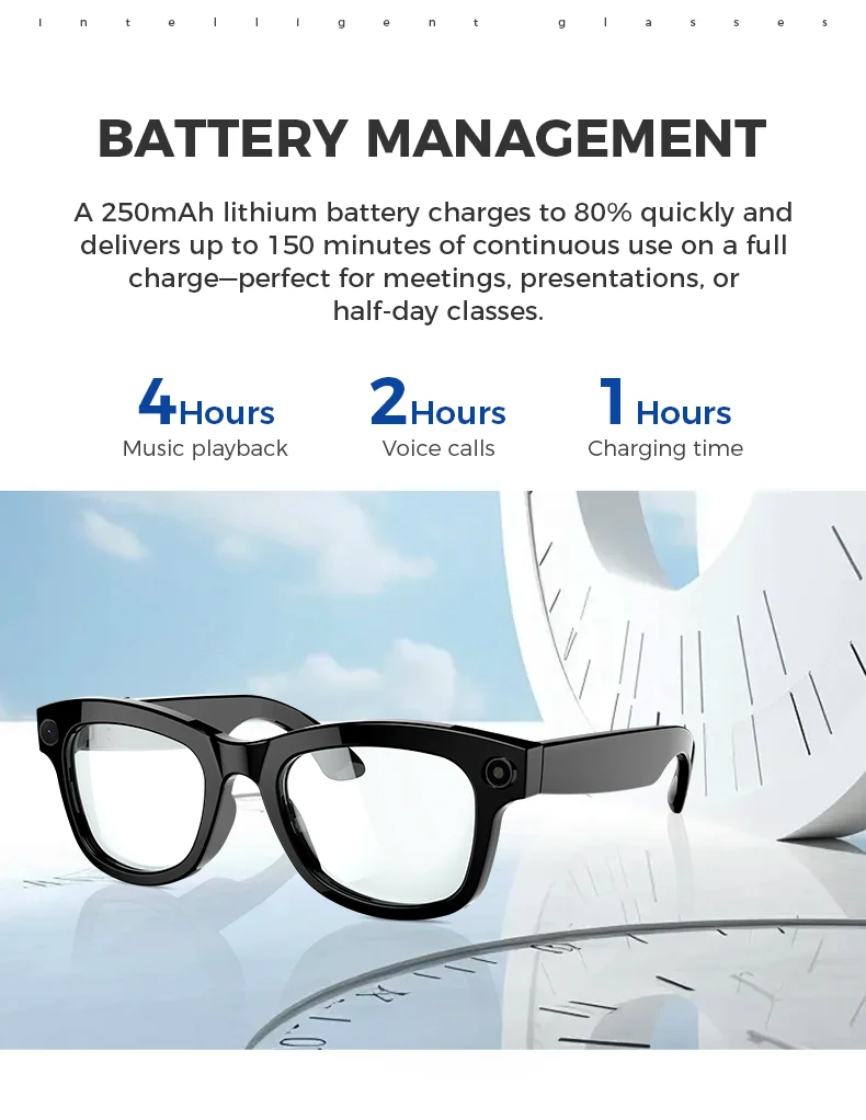 M01 Smart Sunglasses with Camera - AI Translator, Bluetooth, Noise ...