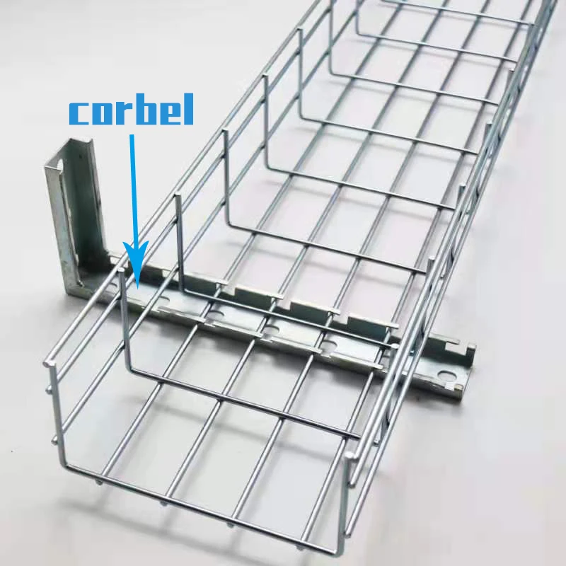 C Type Galvanized Wire Mesh Cable Management Tray Duct Tray Sharp Edge ...