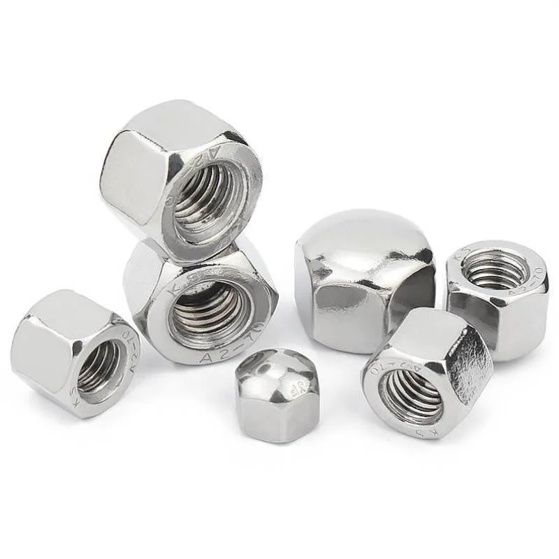 M6 M8 Stainless Steel A2-70 Low Style Din 917 Hex Cap Nut - Buy A2-70 ...