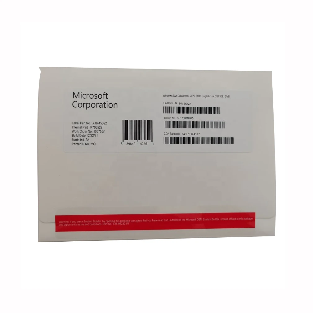 Windows Server 2022 Standard Key 100% Activation Win Server Standard ...