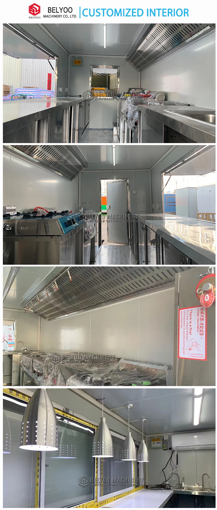 Concession Trailer Mobile Dining Car Food Trailer with Full Kitchen ...