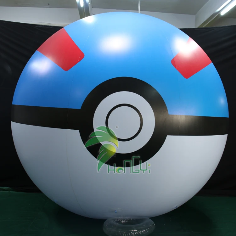 Custom Inflatable Beach Ball Bouncy Inflatable Poke Ball Cartoon ...