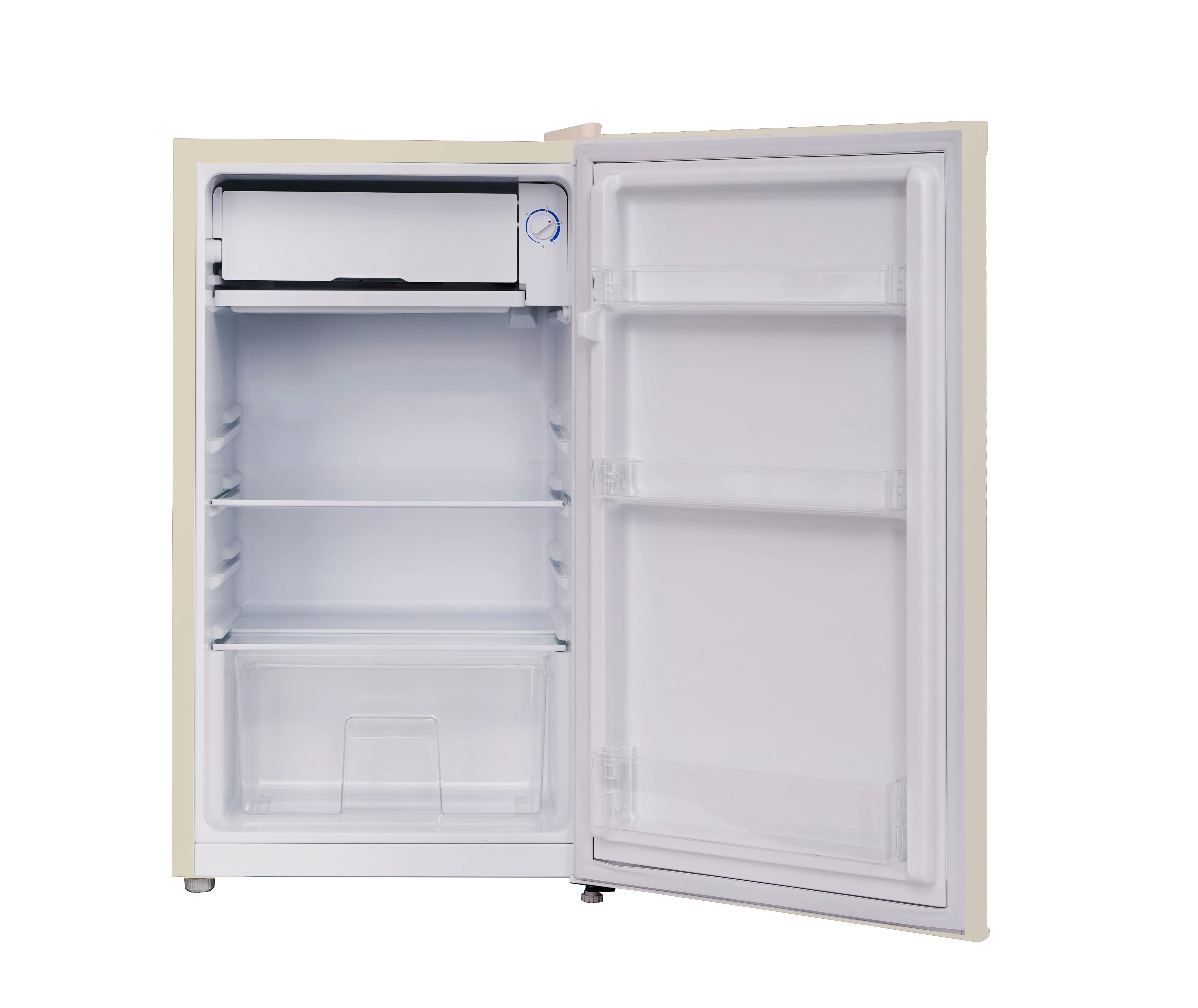 92l White Single Door Upright Retro Mini Small Fridge Refrigerator For ...