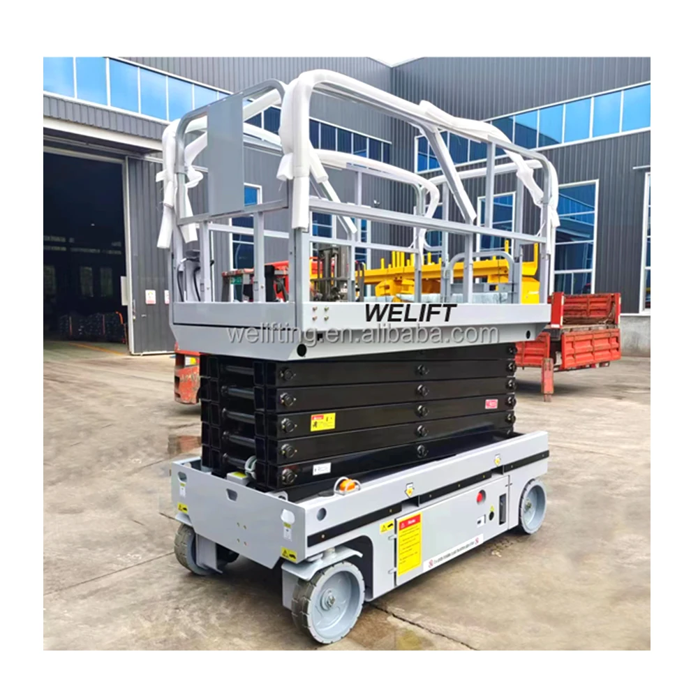 Battery Driven Self Propelled Scissor Lift Hydraulic Manlift 12m ...