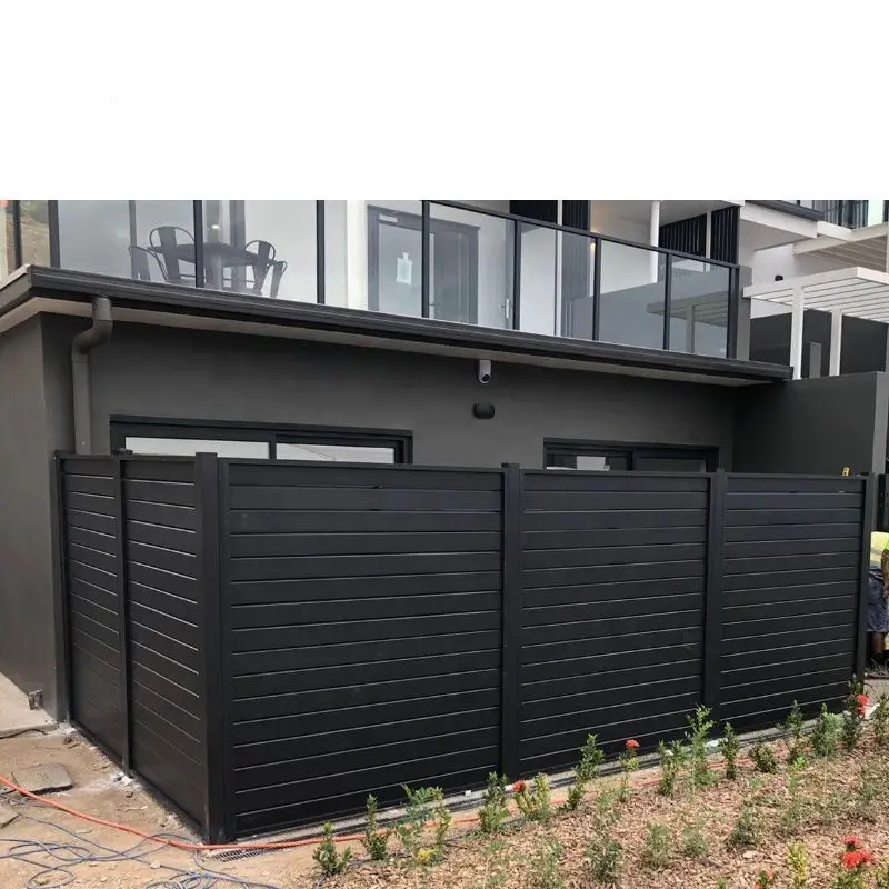 Privacy Fence Sliding Gate - Luxury Aluminum Design