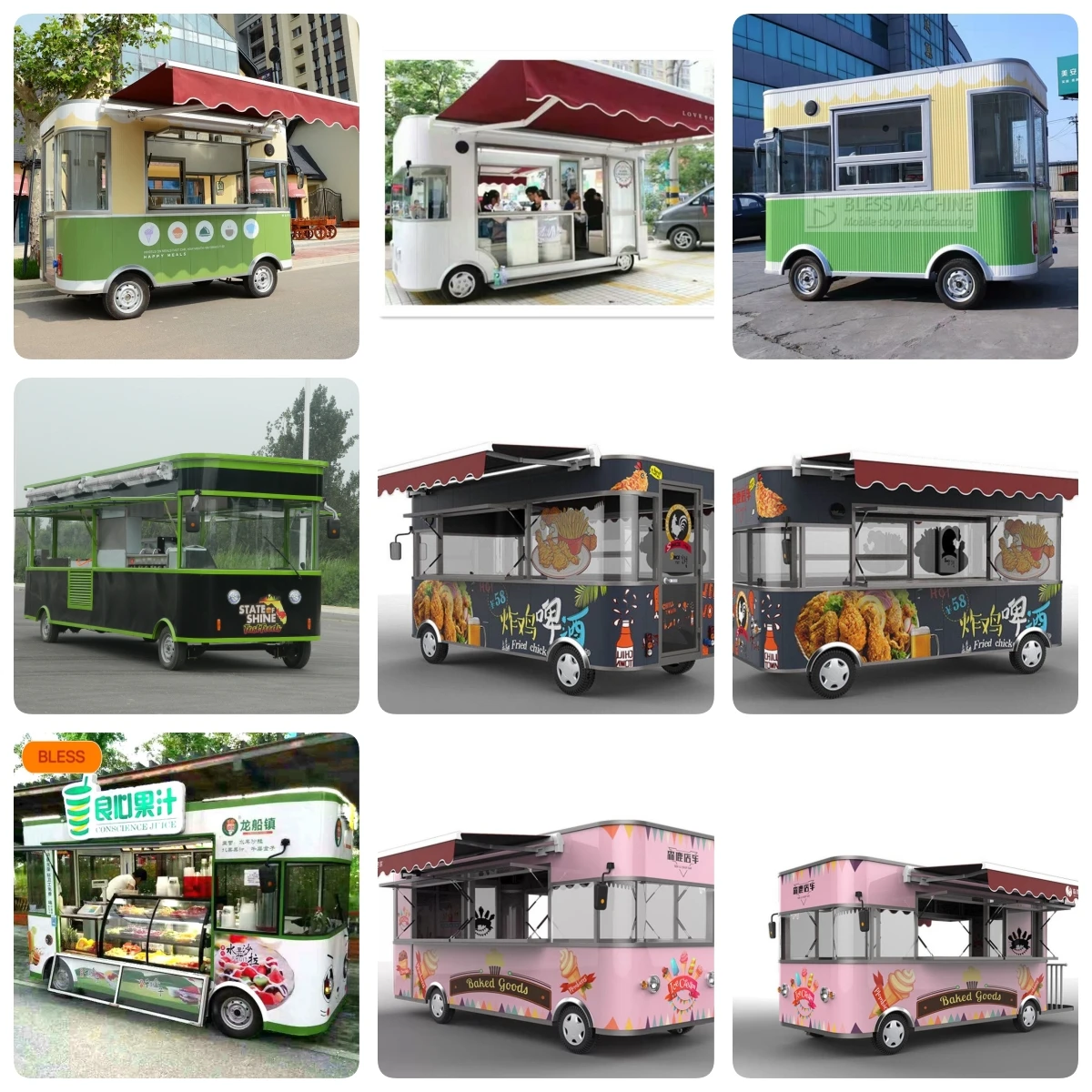 Multifunctional Automatic Gasoline Food Trailer - BLESS