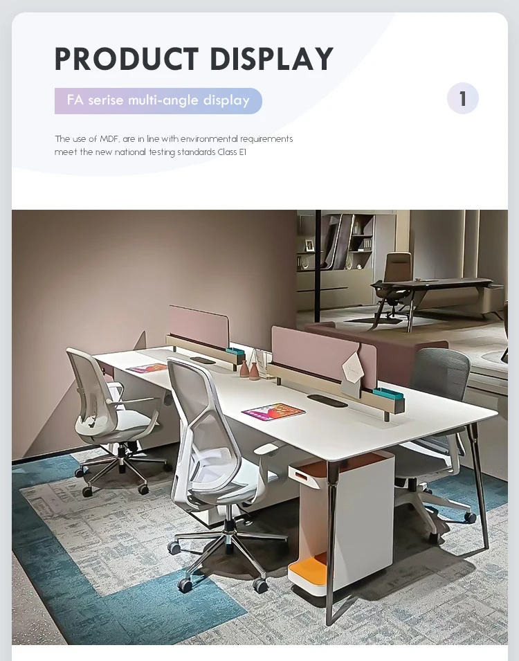 Modern Coworking Spaces Office Table Workstation Modular 4 6 8 Seater ...