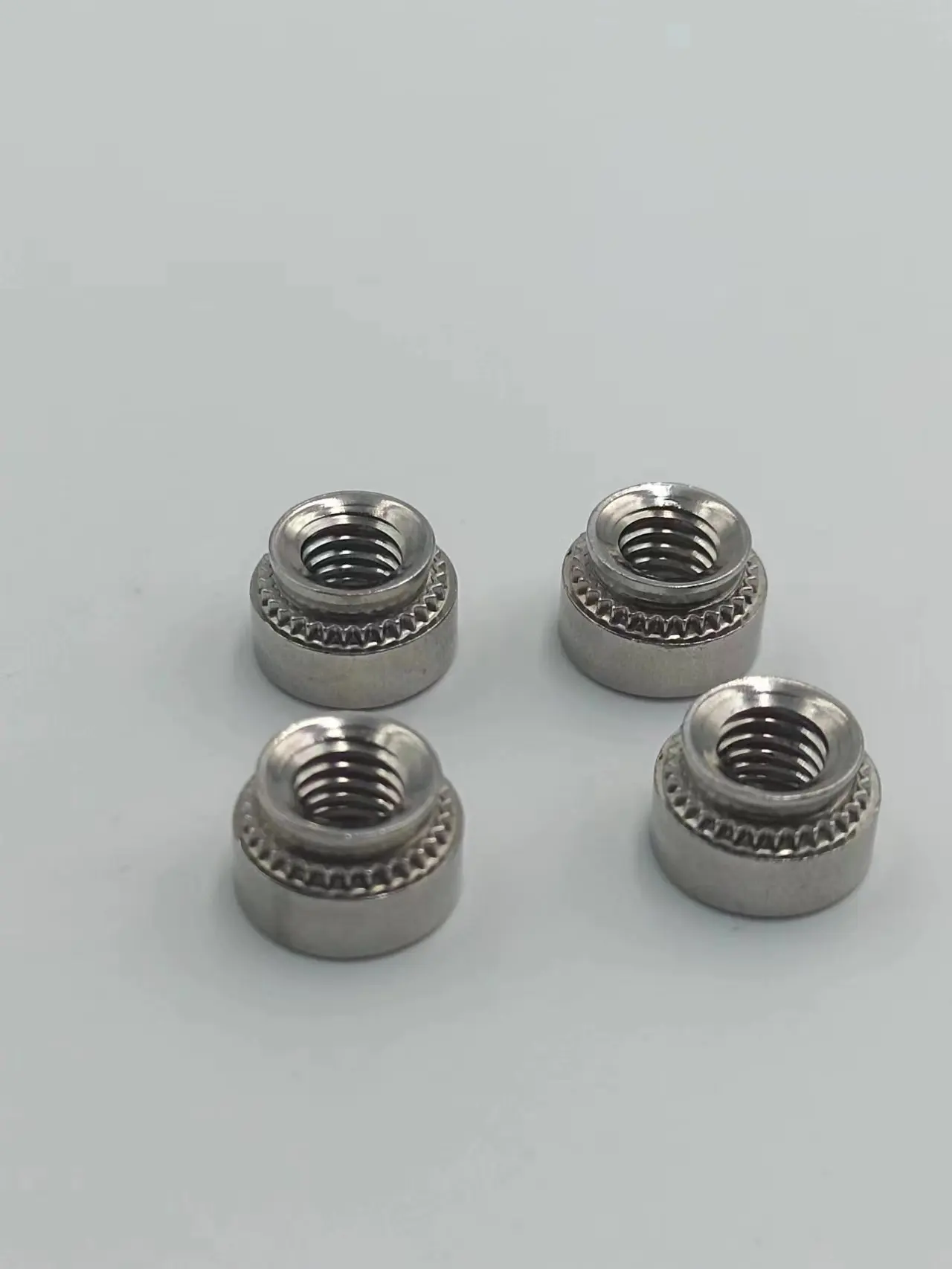 Stainless Steel Riveting Nut Carbon Steel Tooth Fastener With Blue And ...