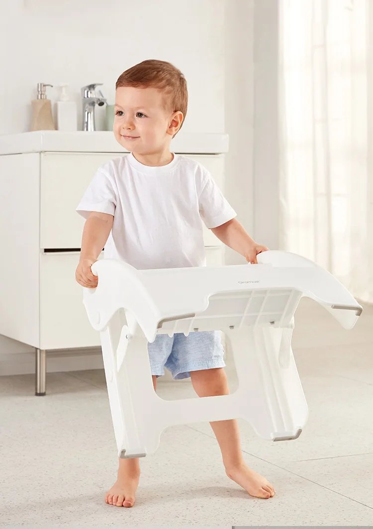 Foldable Children's Foot Stool Baby's Face Washing Stool Non-slip Foot ...
