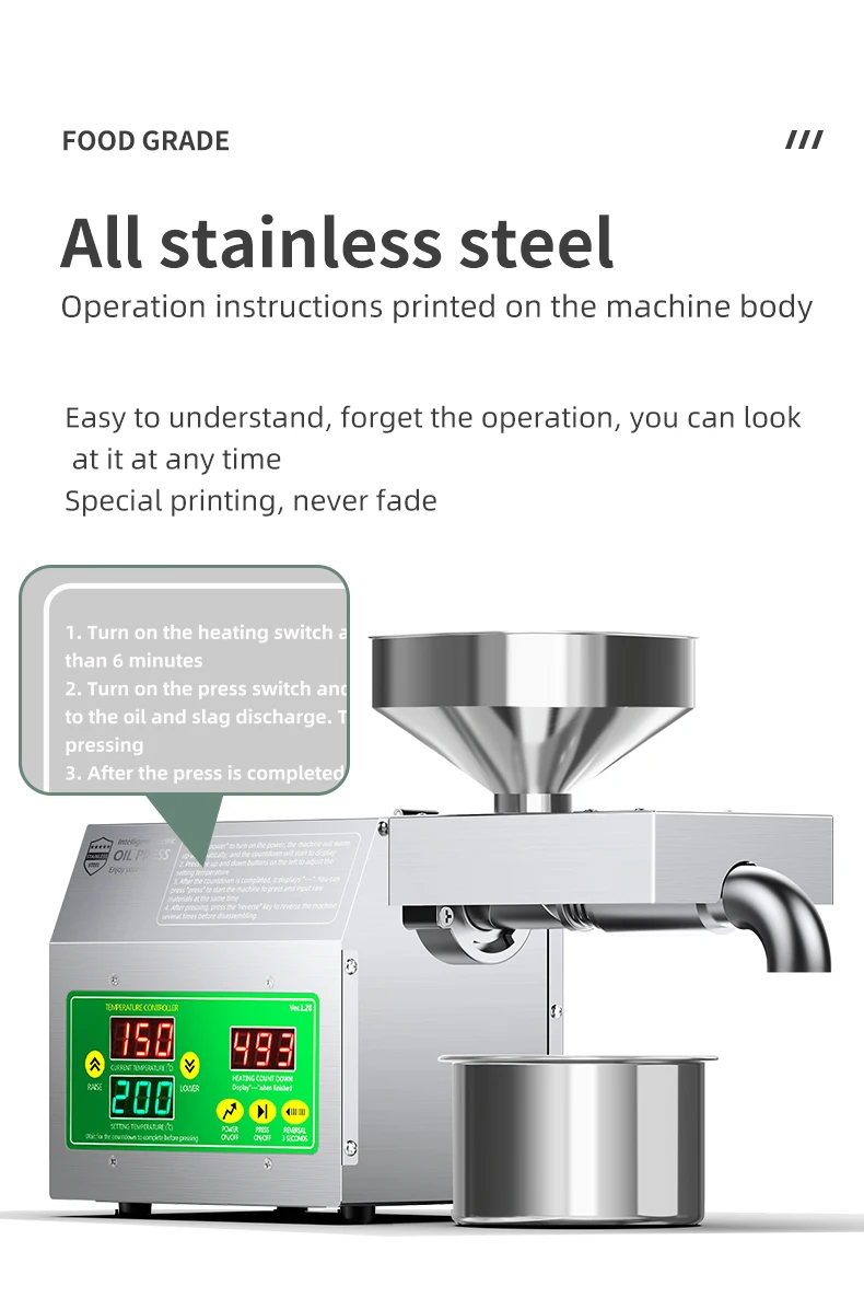 Hot Sale Small Cold Press Olive/coconut/walnut Oil Machine