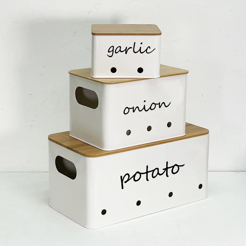 Rectangular Farmhouse Metal Canisters - Perfect for Kitchen