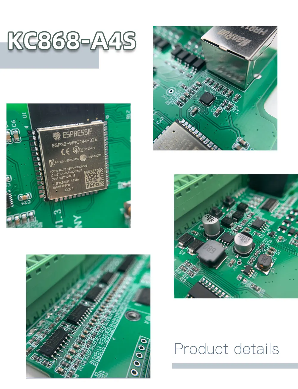 KC868-A4S Esp32 Relay Board - Smart Control with Ethernet & WIFI