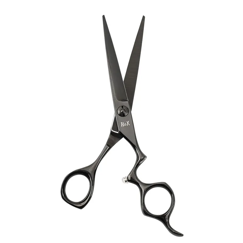 6.25 Inch Black Titanium Hair Cutting Scissors Professional Sus440c ...