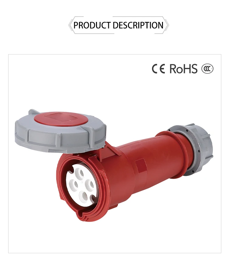 Ip67 16a 380v 4 Pin Mobile Industrial Socket 3p+e Power Supply ...