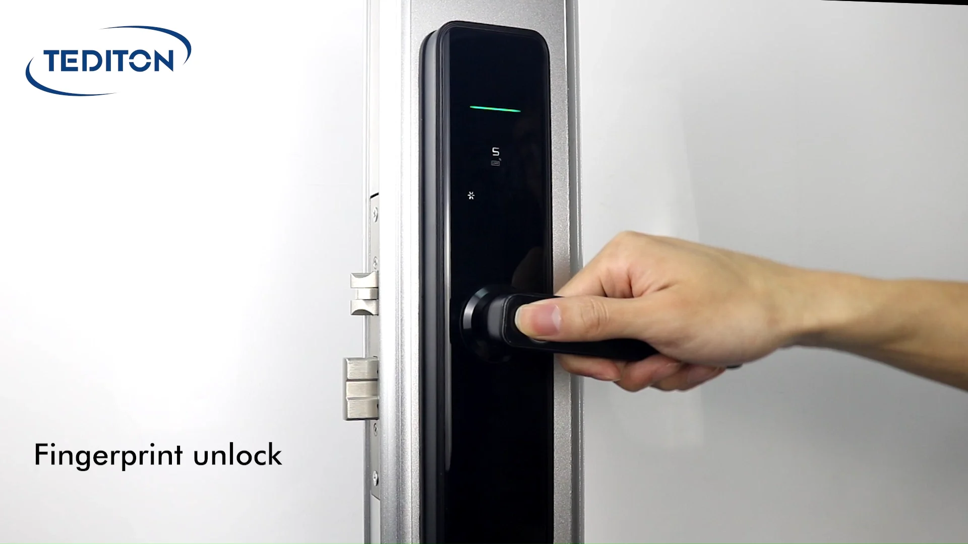 Tediton Waterproof Intelligent Digital Smart Door Lock Fingerprint Cerraduras Biometricas De ...