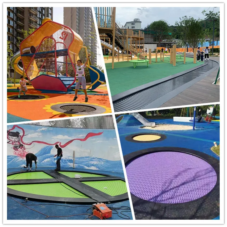 Playground Outdoor Trampoline - Durable & Fun for Kids