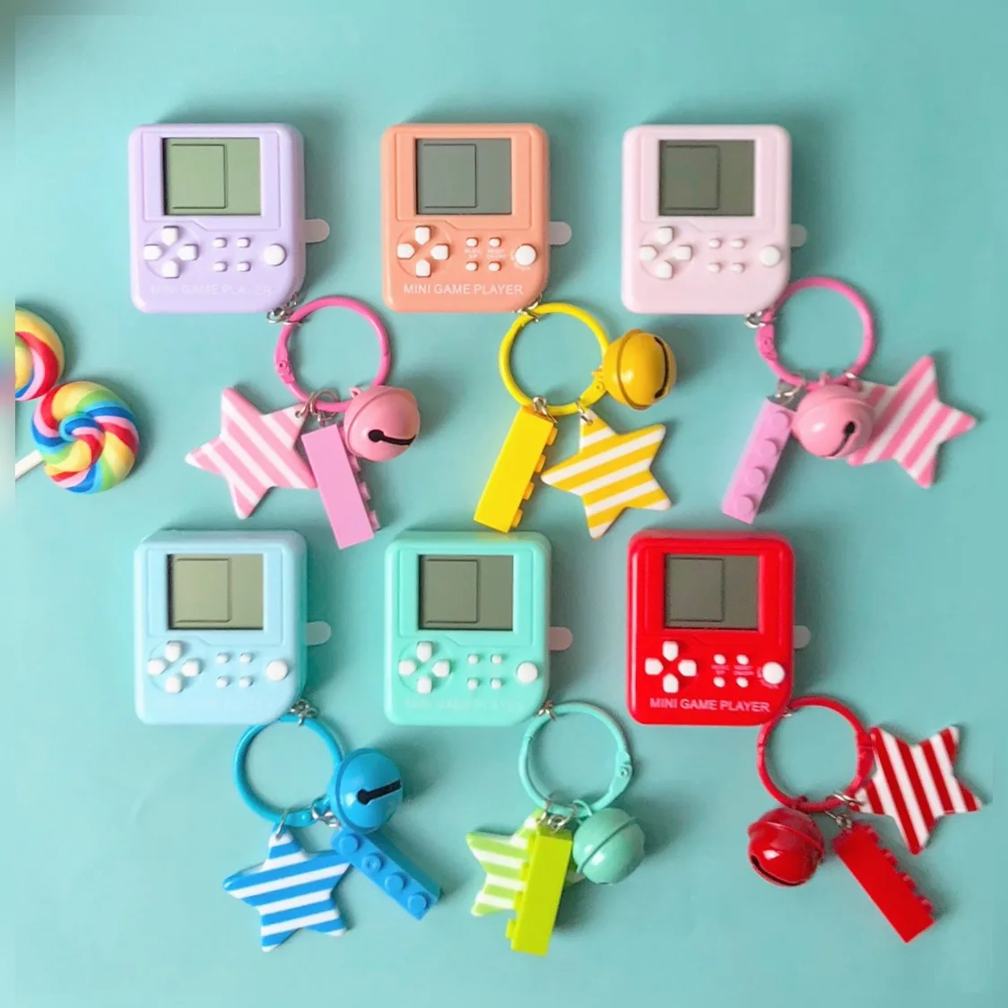 Keychain Retro Video Game Console Kuru Store Keychain Design, Mini ...