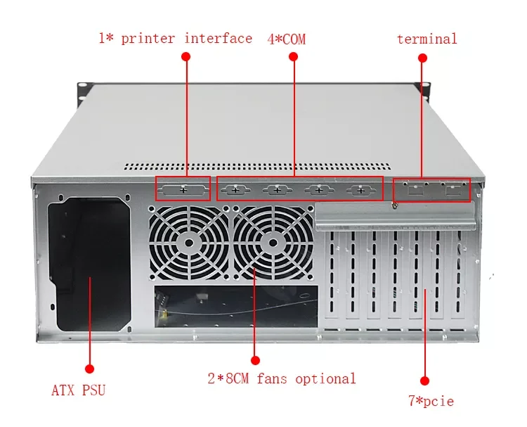 19 Inch Rack Server Case Depth 650mm Industrial Rackmount Large Storage ...