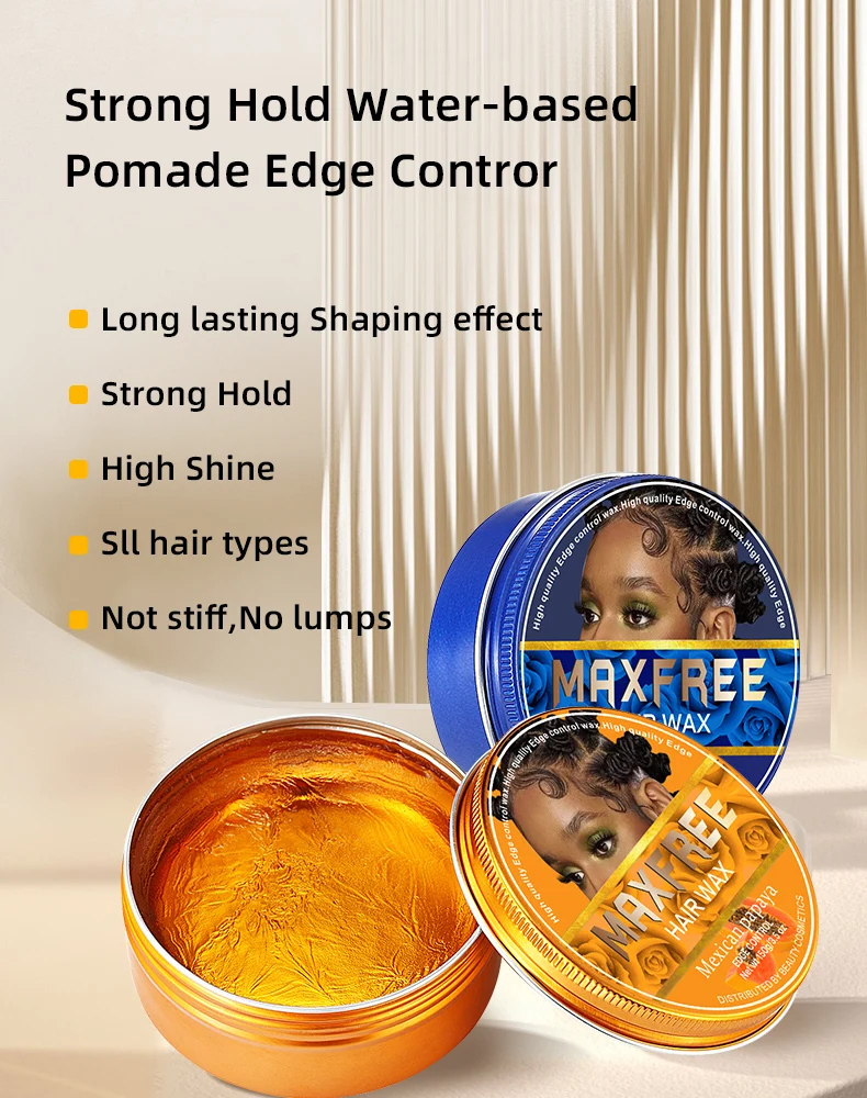 Private Label Extra Hold Professional Pomade Wax Hair Edge Control For ...