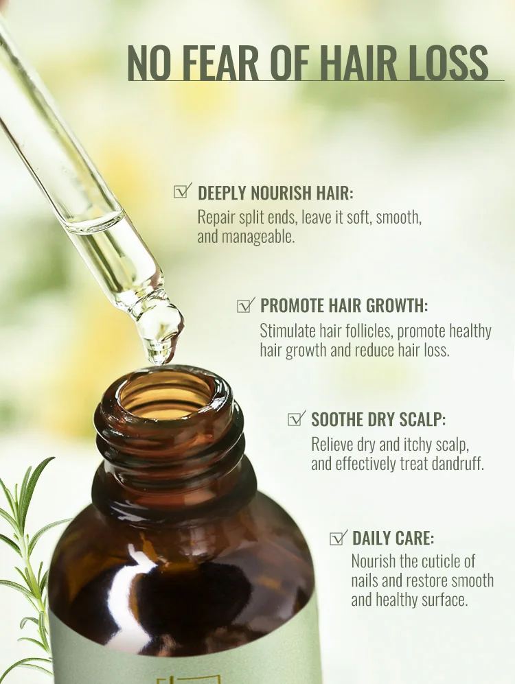 Rosemary Hair Growth Oil - Promotes Natural Hair Regrowth