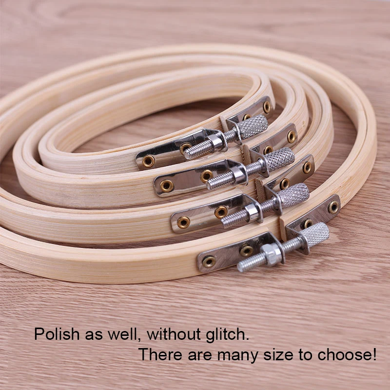 Adjustable Knitting DIY Macrame Metal Screws Wreath Bamboo Circle Cross ...
