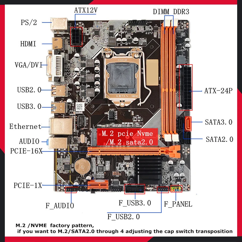 B75 Motherboards Core I5 3570 Motherboard Cpu Ram Combo Kit B75 Lga ...
