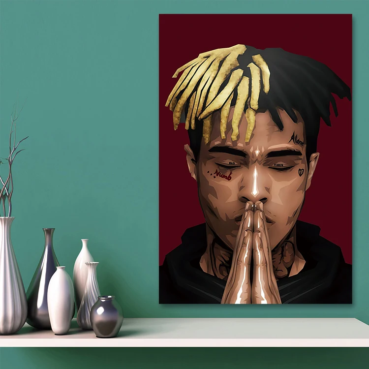 Rap Star Xxxtentacion Hip-hop Culture Picture Print On Canvas And ...