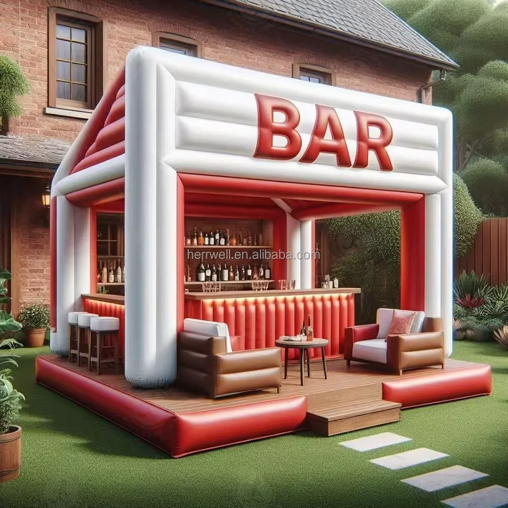 Customized Large Luxury Platform Inflatable Bar Premium Advertising ...