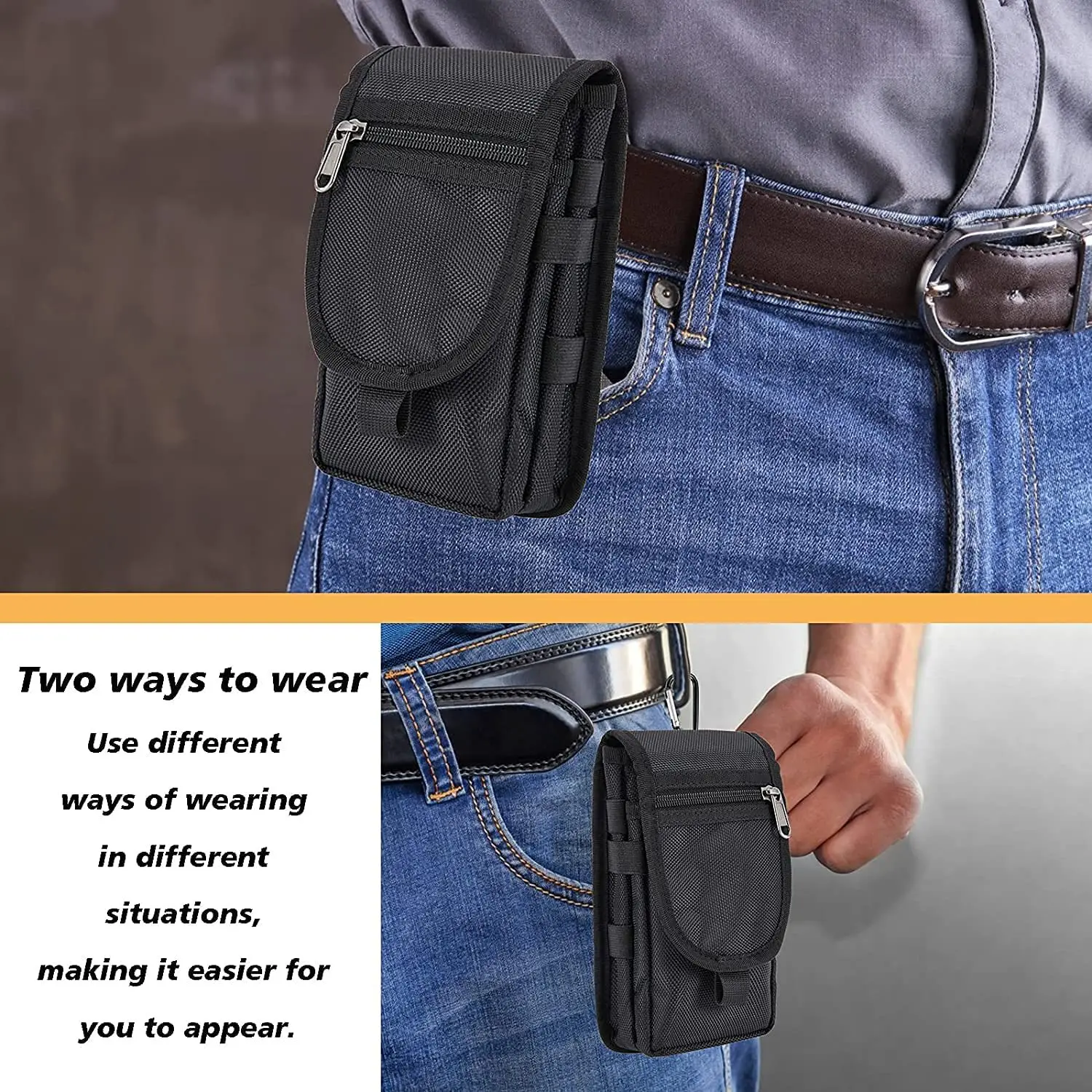 Large Smartphone Pouch Phone Holster Carrying Case Belt Loop Pouch ...