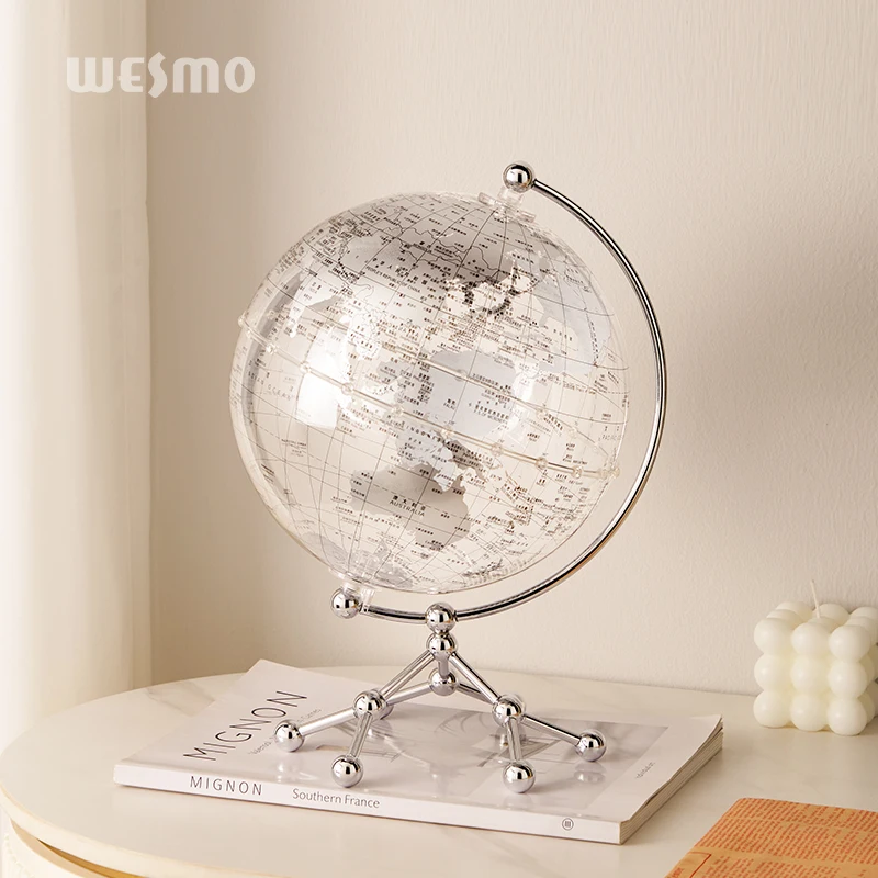 Home Ornament Globe Rotating Indoor Decor Modern Decoration For Home ...