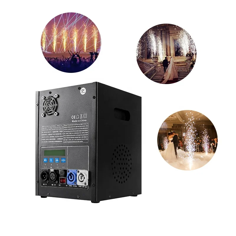 600w Sparkler Cold Fireworks Machine Dmx Small Size Cold Fountain ...