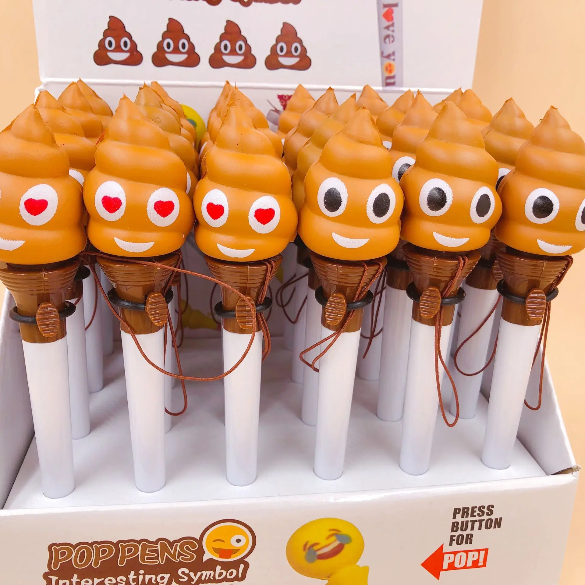 Funny Expression Poop Bouncing Ballpoint Pen Decompression Funnny And ...