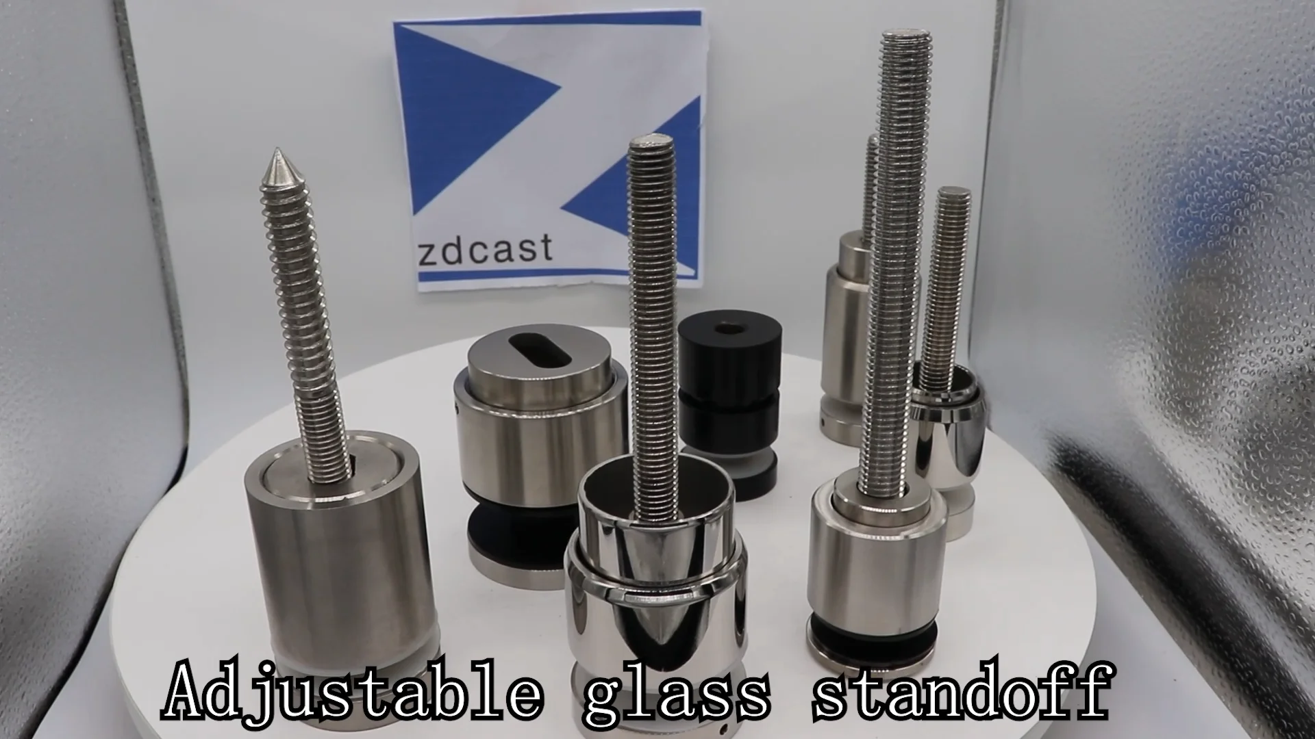 Zd New Design Glass Railing Stainless Steel Wall Mount Round Square ...