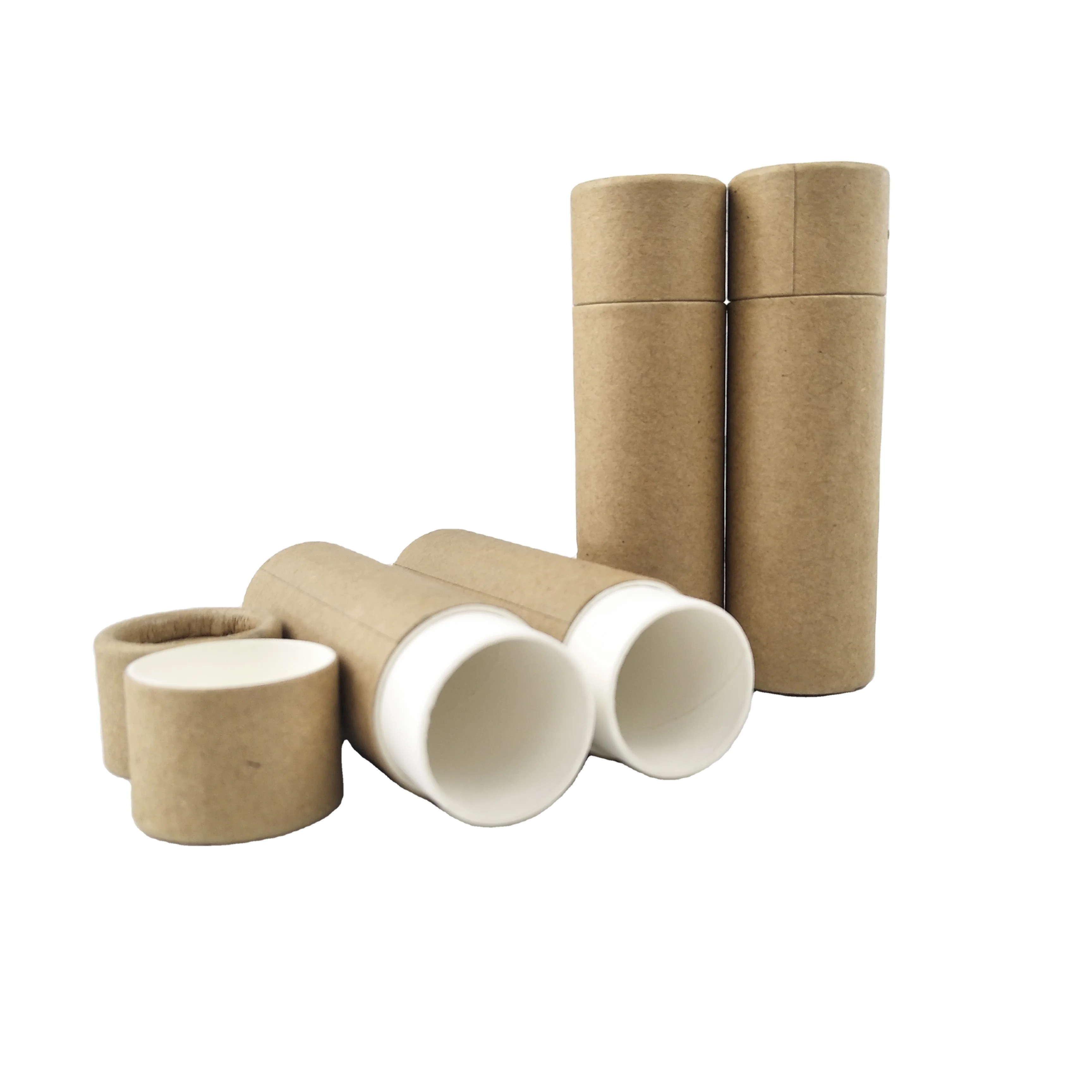 New Biodegradable Recycled Eco Friendly Cylinder Push Up Lipbalm Tube ...