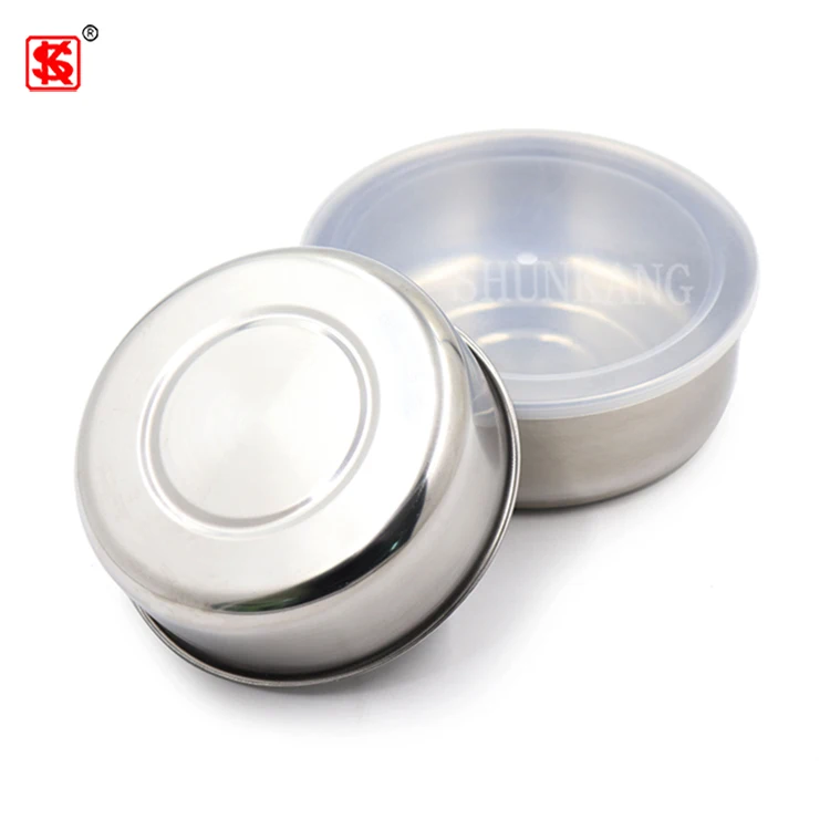 Food Preservation Box Round Stainless Steel Storage Containers Box 5pcs ...