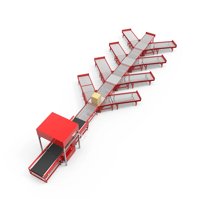 Automated Conveyor Box Diverter System - Efficient Sorting